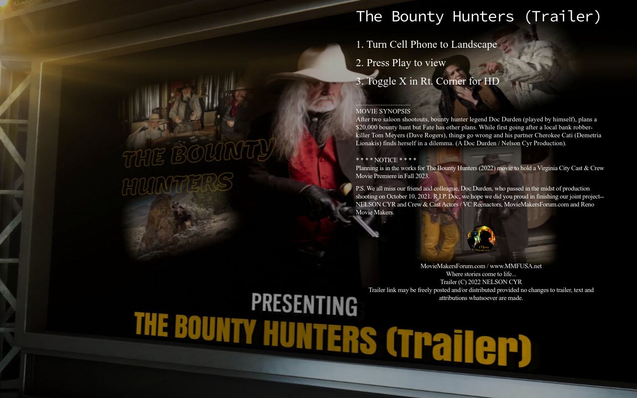 The Bounty Hunters (Trailer)